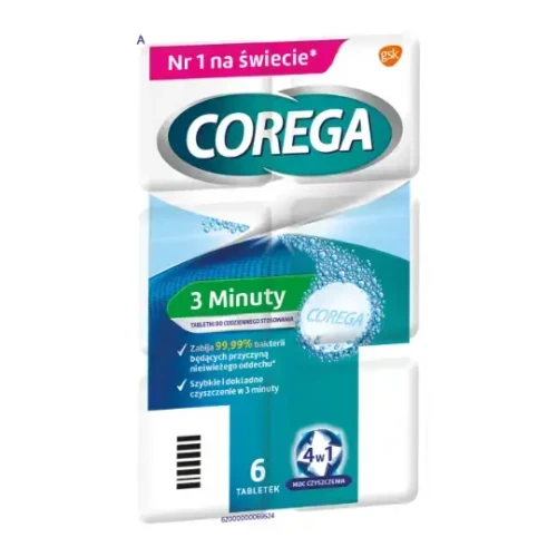 COREGA TABS 3 MINUTY - tabletki do czyszczenia protez zębowych i ...